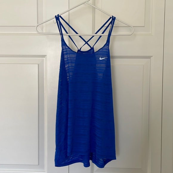Nike | Tops | Nike Blue Racerback Workout Tank Top | Poshmark